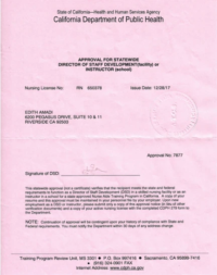 CNA/CDPH - California Healthcare Skills Center