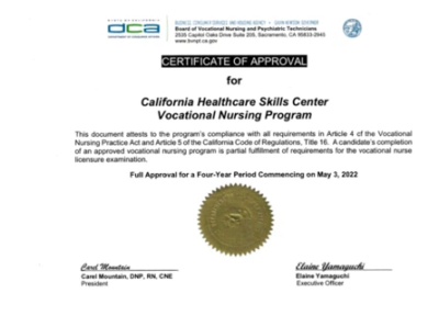 BVNPT - California Healthcare Skills Center
